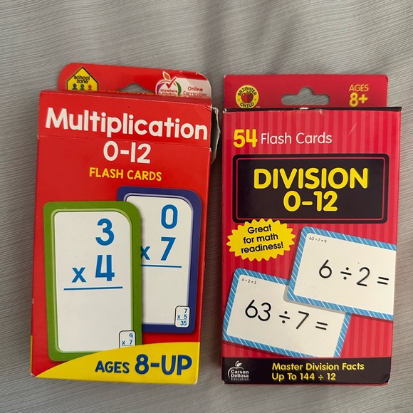 Source Unknown | Other | Multiplication And Division Flash Cards Set ...